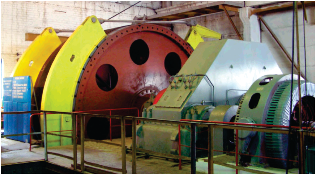 Mine winders with single solid cylindrical drums - NKMZ CE