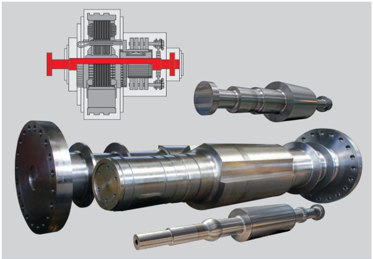 Shafts and shaft blanks for heavy electric motors and generators - NKMZ CE